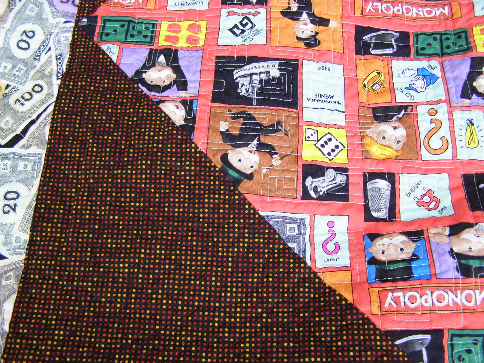 Sarcastic Quilter: Monopoly Quilt - complete