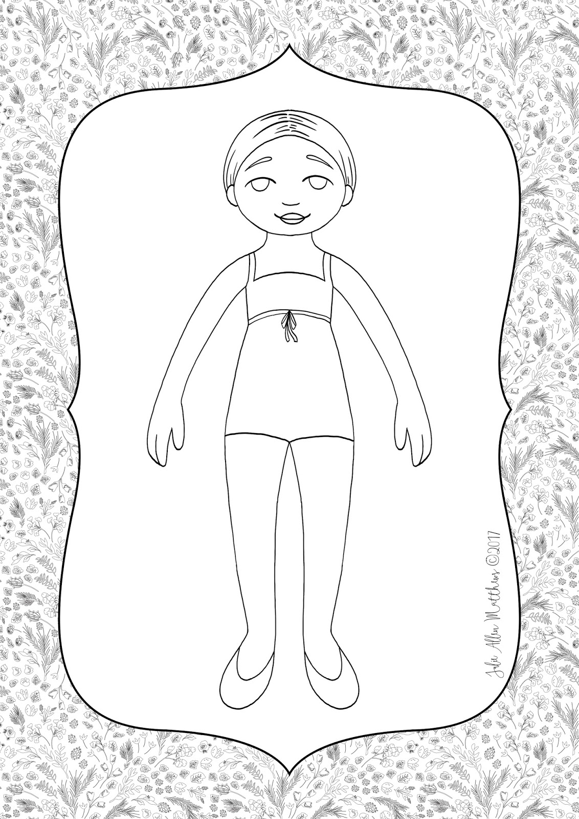 Paper Doll School: Sarah's Simple Wardrobe - Doll