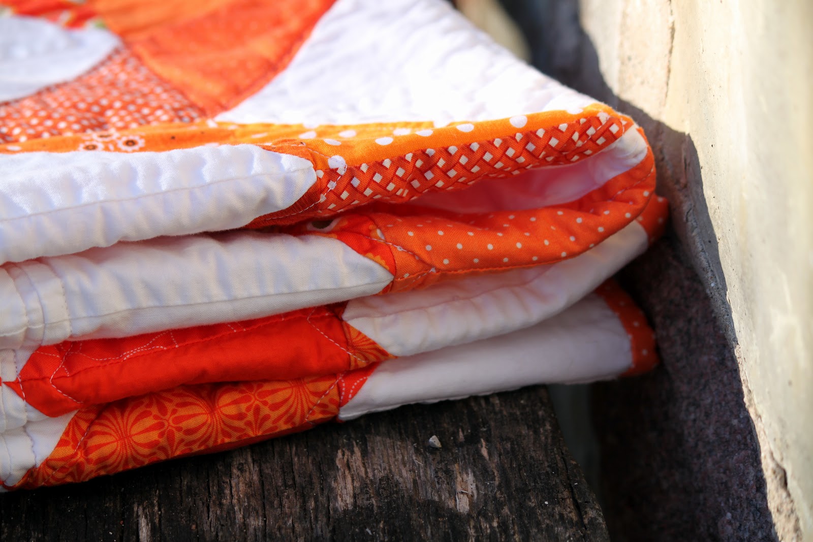 From Grandma with Love ~ Orange Chevron Quilt - The Cottage Mama