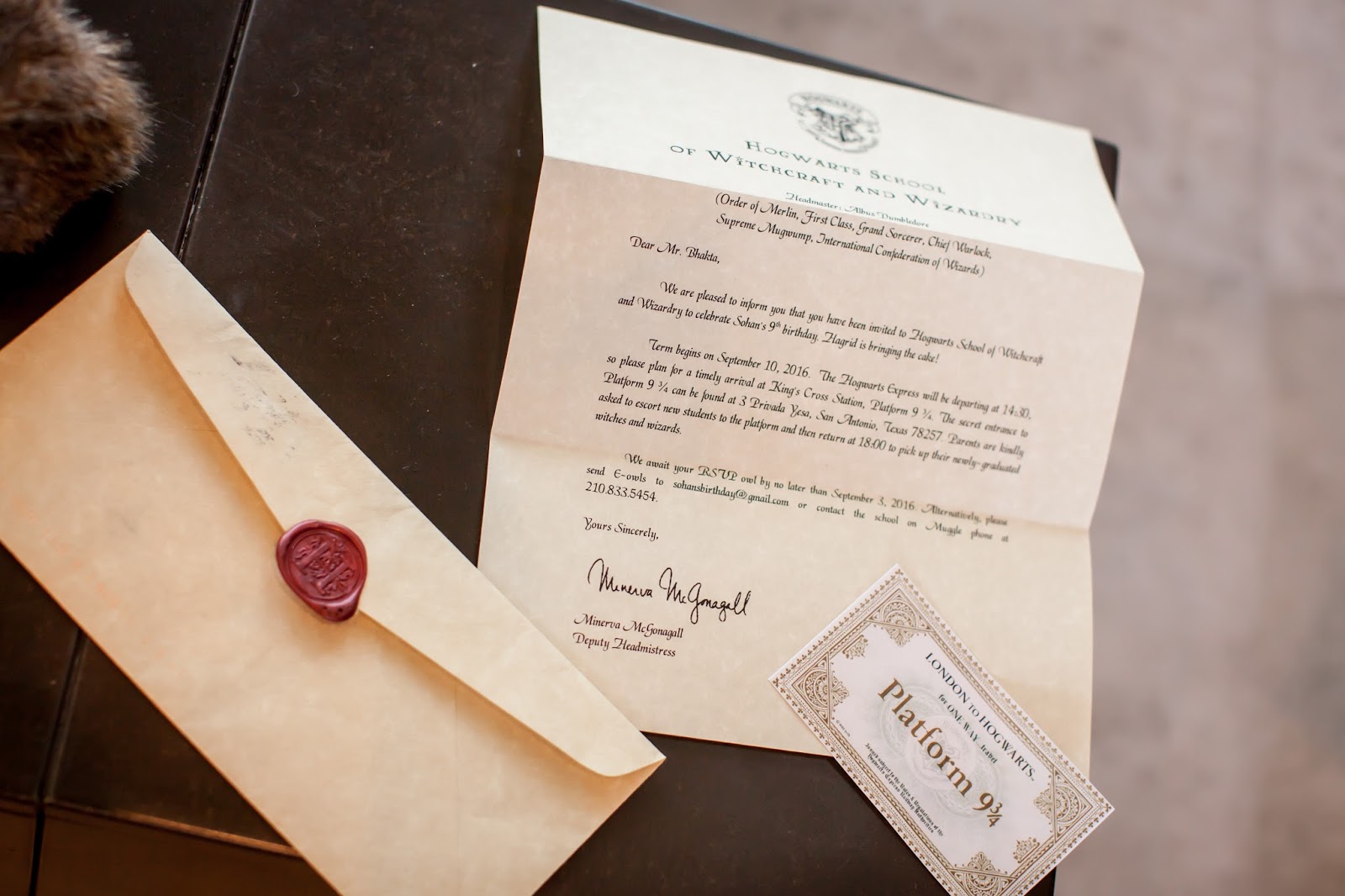 The Party Wall: Harry Potter-inspired party, Part 1: Invitations ...