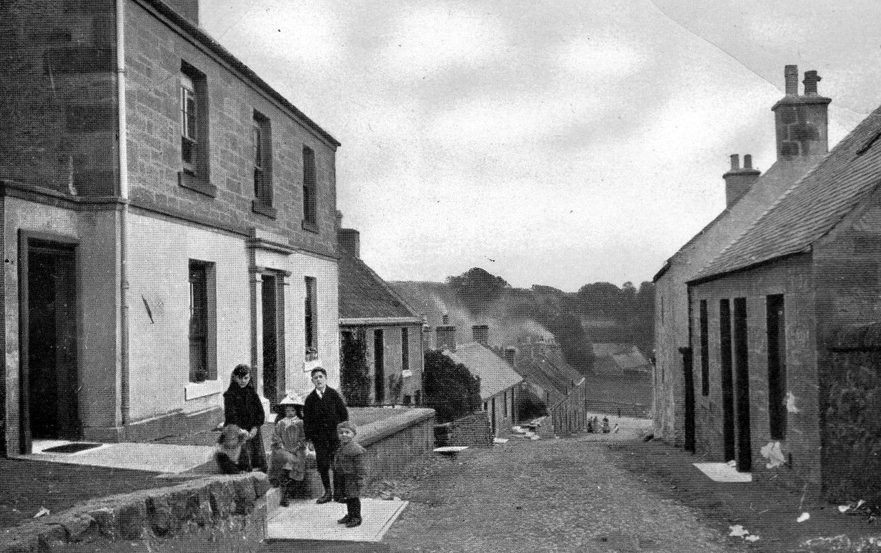 Tour Scotland: Old Photograph School Street Markinch Fife Scotland