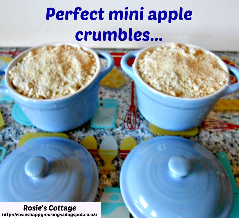 Rosie's Cottage: Yummy Apple Crumbles Made From Apples Grown In Our Garden