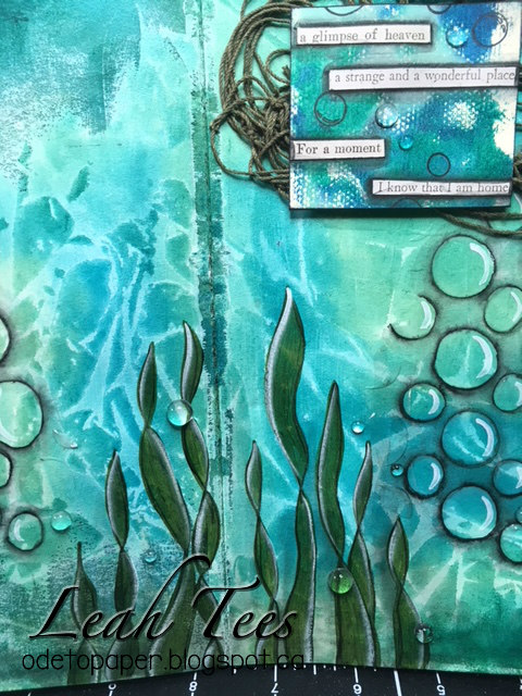 Ode To Paper: A Glimpse of Heaven Art Journal Page