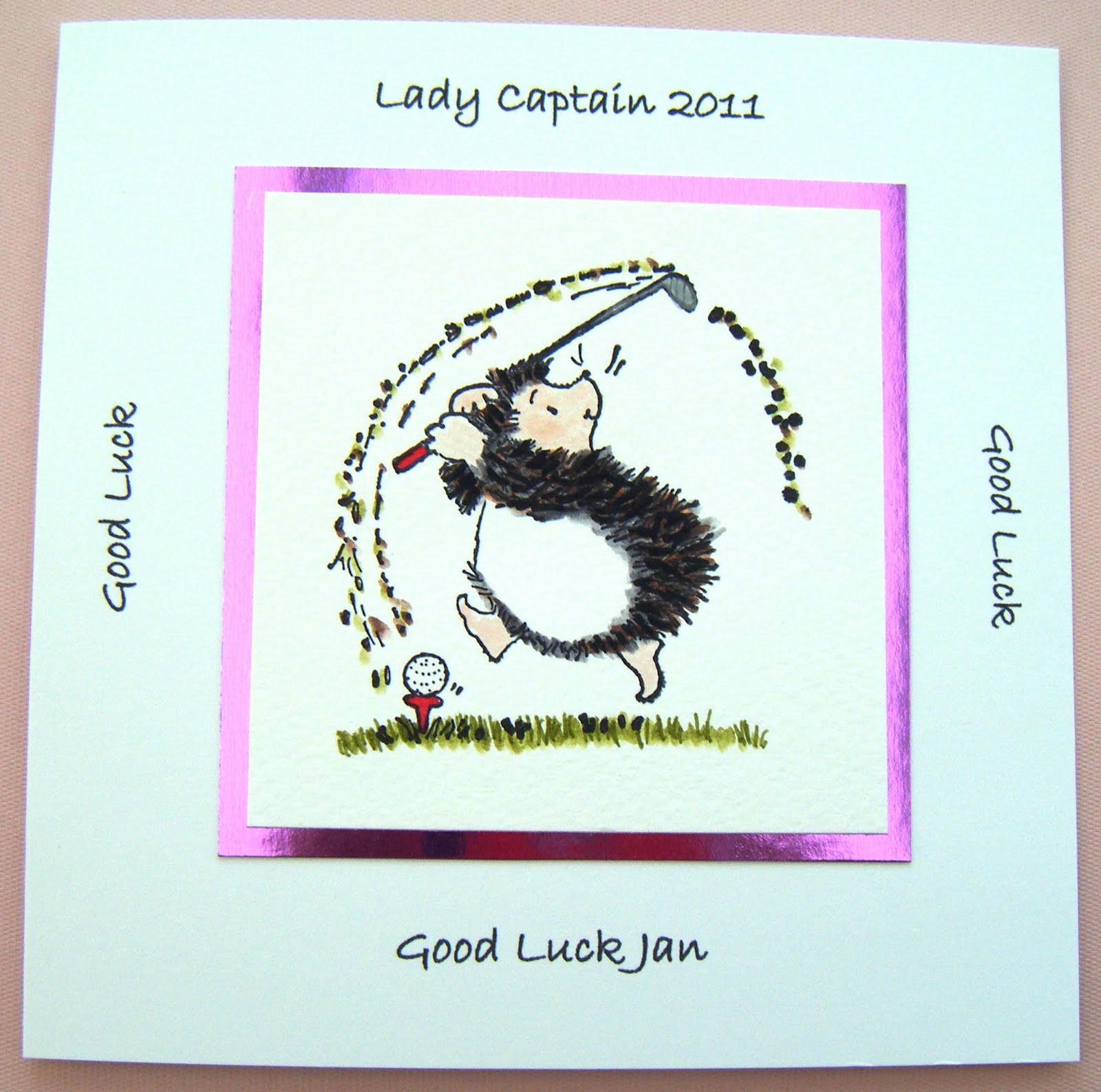 Kate's Krafts: Golf Club New Captain and Lady Captain