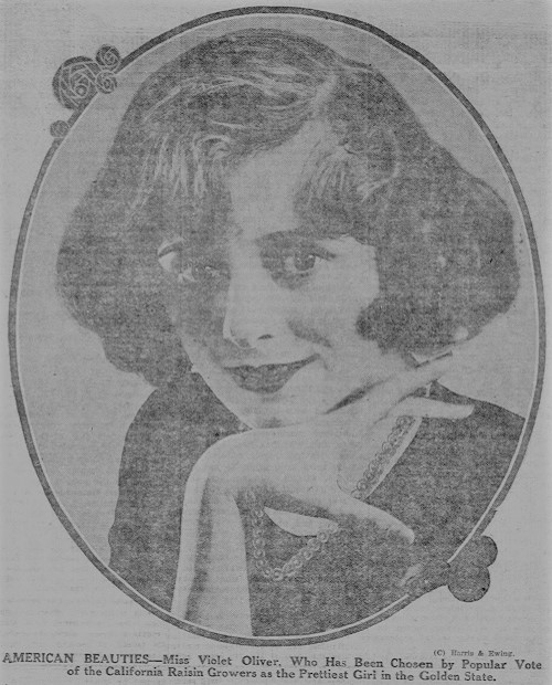 Violet Oliver Was The Sunkist Girl