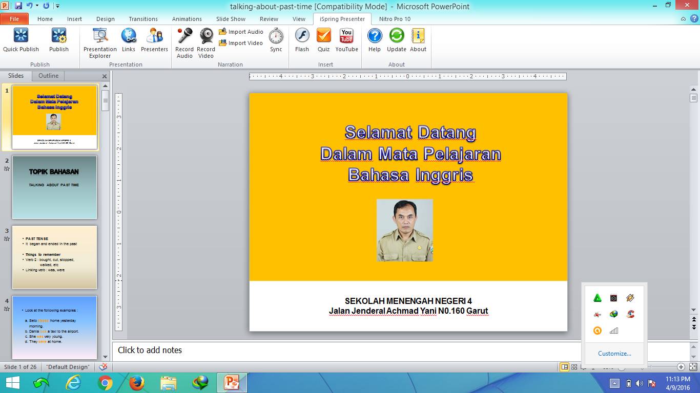Membuat E-Learning Dengan Ispring Presenter
