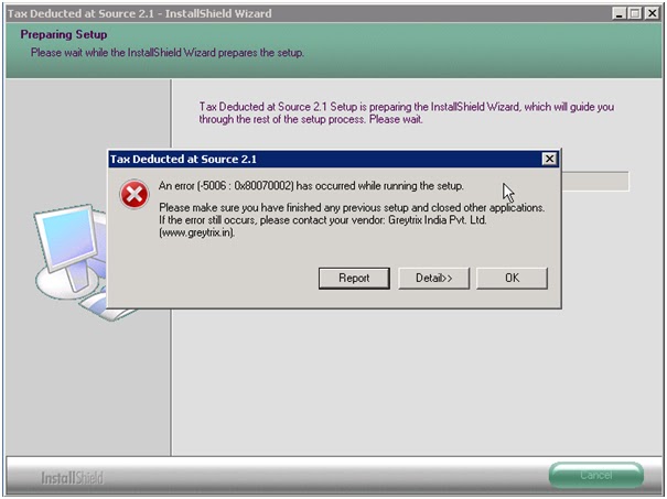 SME ERP India: How to resolve an error:- “An error (-5006: 0x80070002 ...