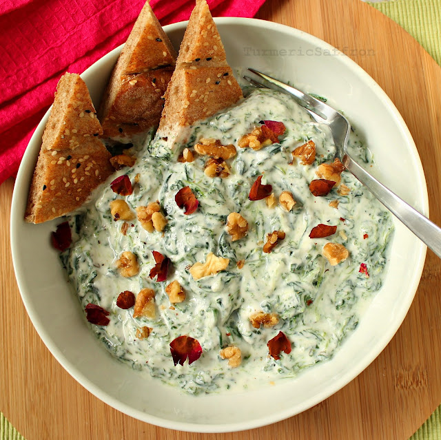 Turmeric & Saffron: Mast Esfenaj - Persian Yogurt and Spinach Dip