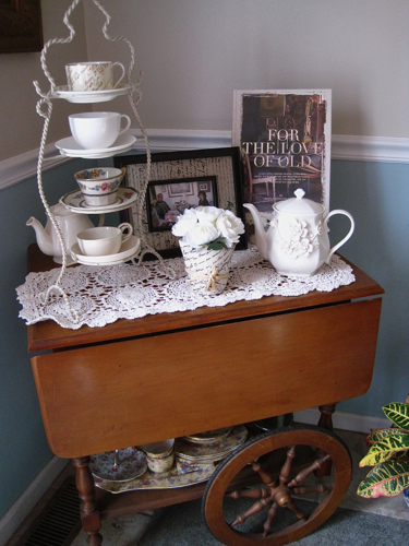 Tea With Friends: A tea trolley vignette for January