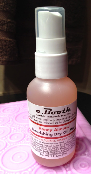 Beauty Test Dummies: C. Booth Honey Almond Nourishing Dry Oil Mist
