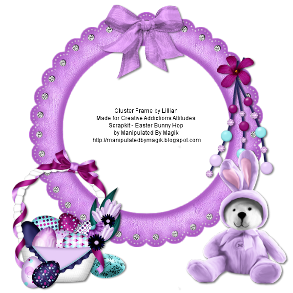 Creative Addictions Attitude: Easter Cluster Frames