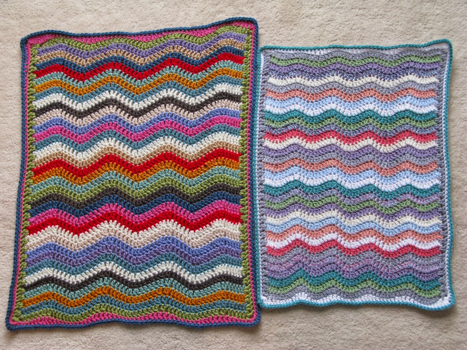meo my crochet: Sweet Summer Ripple Doll Blanket