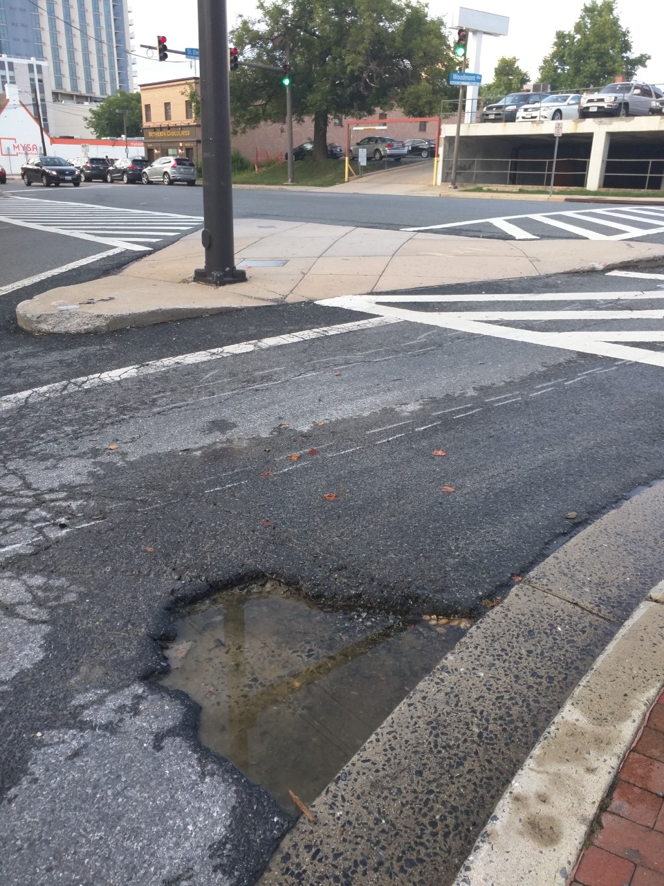 Robert Dyer @ Bethesda Row: Massive pothole, utility work present ...