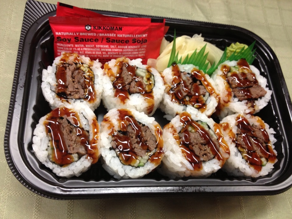 Shawnigan Jen's sushi & Teriyaki (Take-Out): Beef Teriyaki Roll