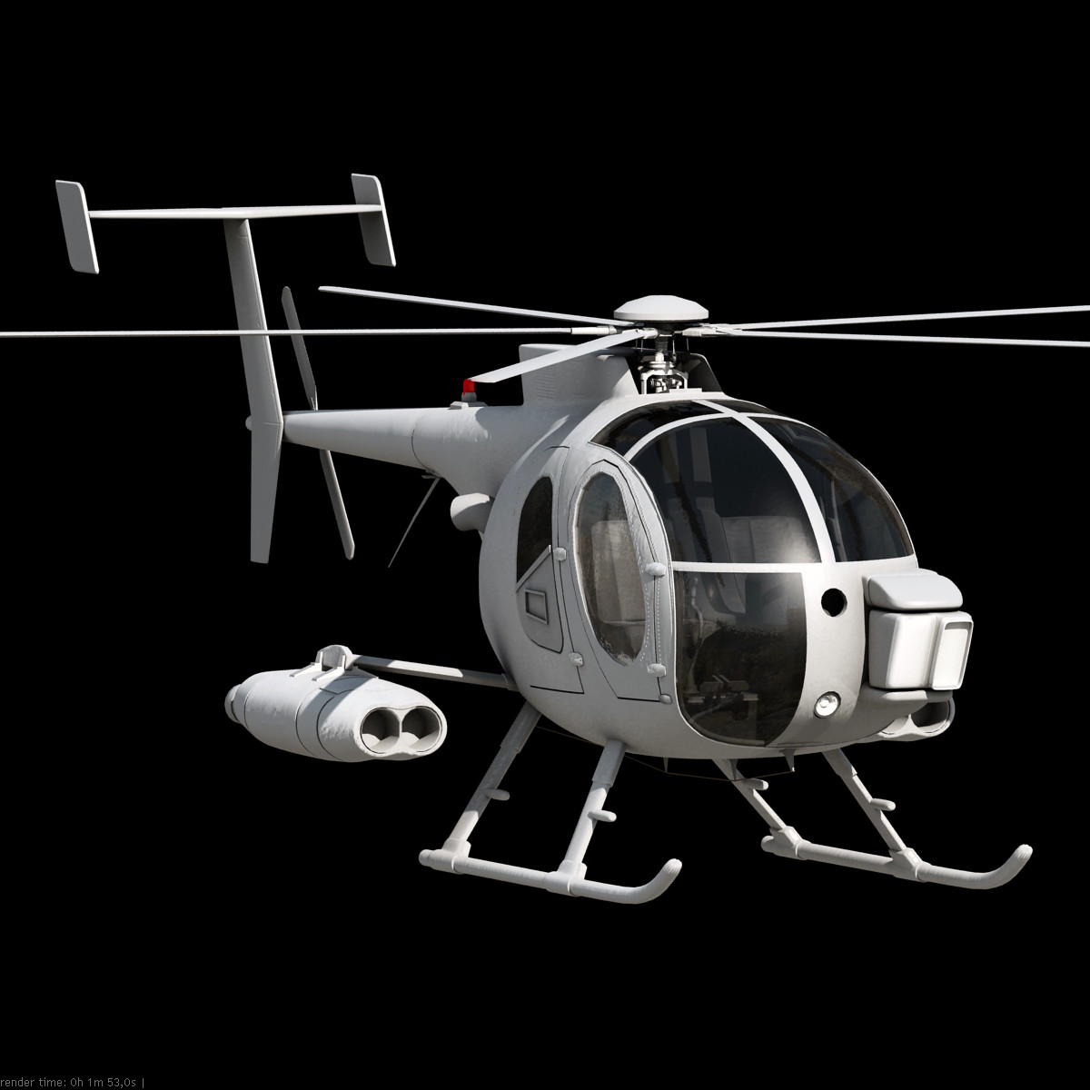 3D.ART.Reactor: 3D Model MD 530 Military