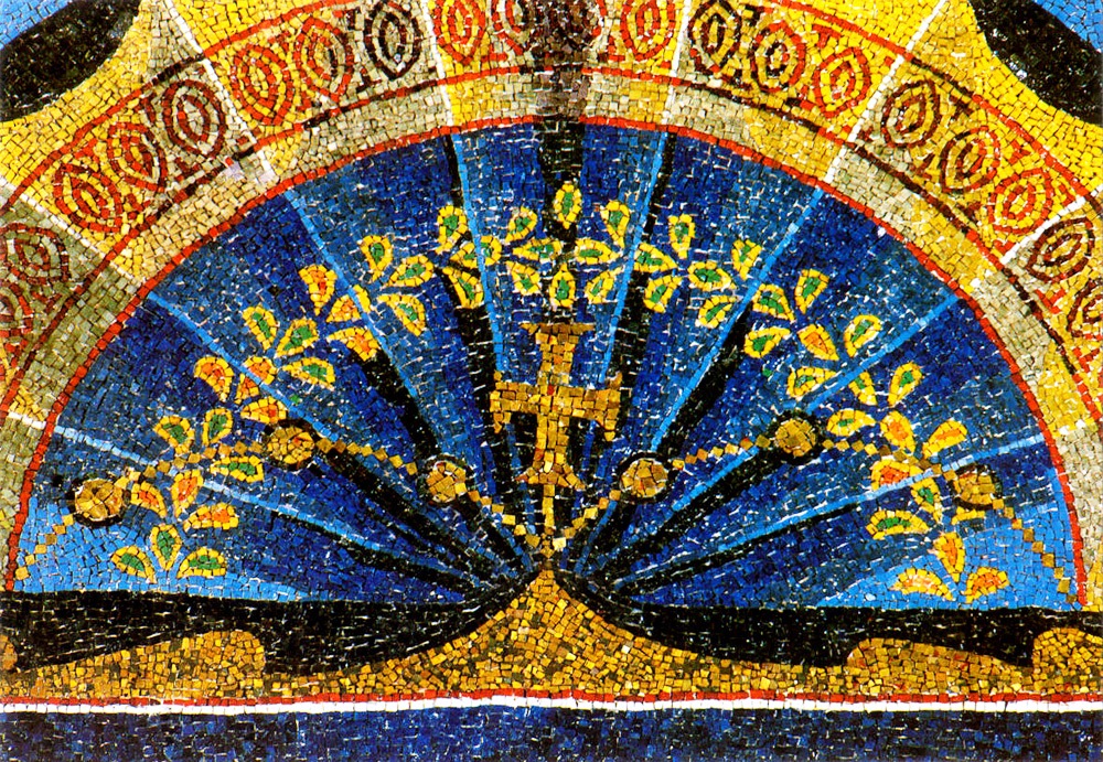 Roma, S. Clemente, simbolo del Cosmo, mosaico, inizi XII sec. | Icona ...