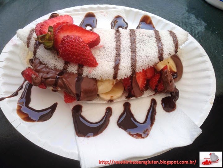 Receitinhas Sem Glúten: *TAPIOCA TRUFADA COM FRUTAS