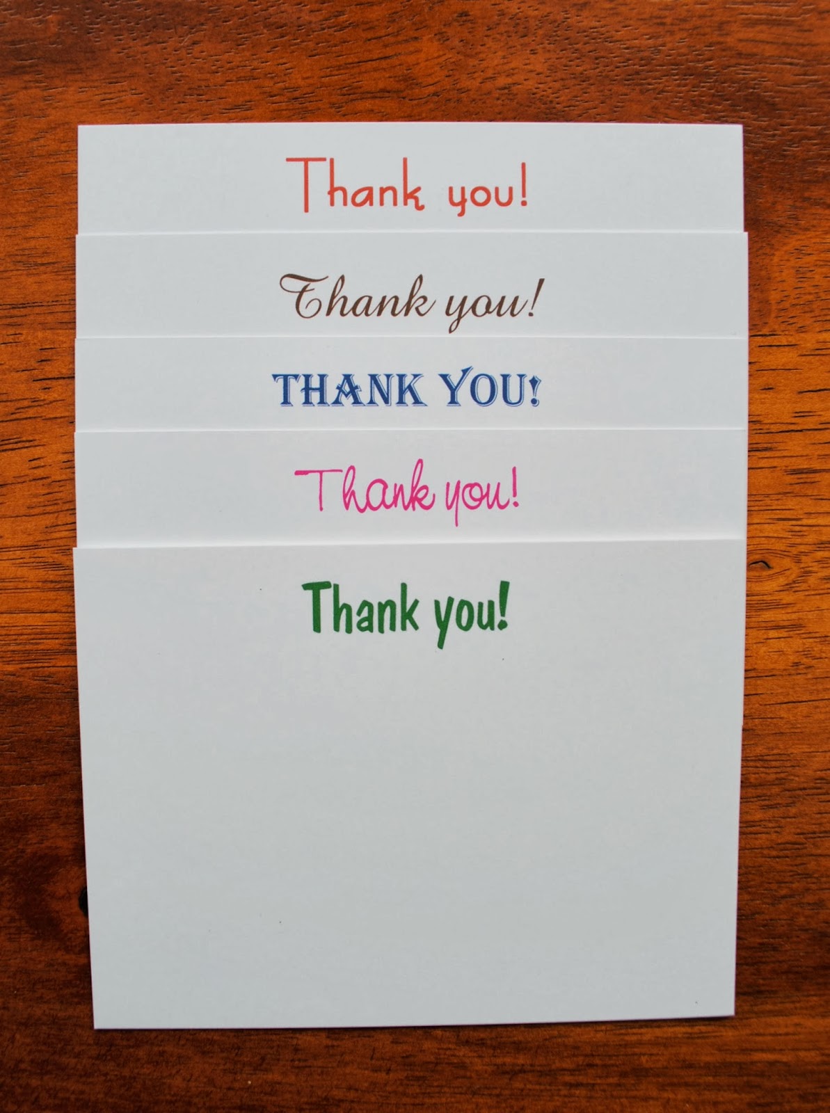 Jac o' lyn Murphy: Thank you notes for every type...