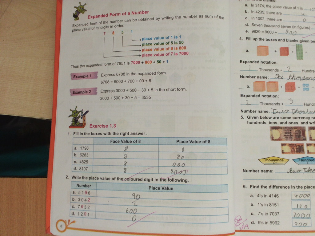 PIS VADODARA STD 3: Grade 3 Maths Ch--Numbers