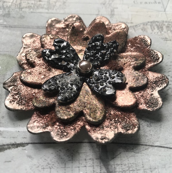 Karen Bearse Designs: Experimenting with Rust Emboss & Emerald Creek