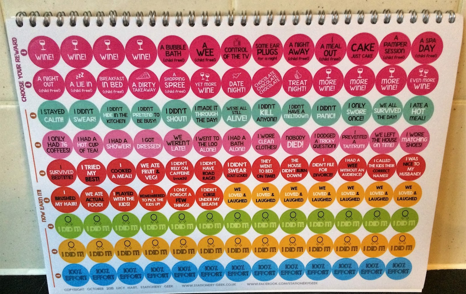 Jan's Family Notebook - Stationery Geek - Mummy Reward Chart Review ...