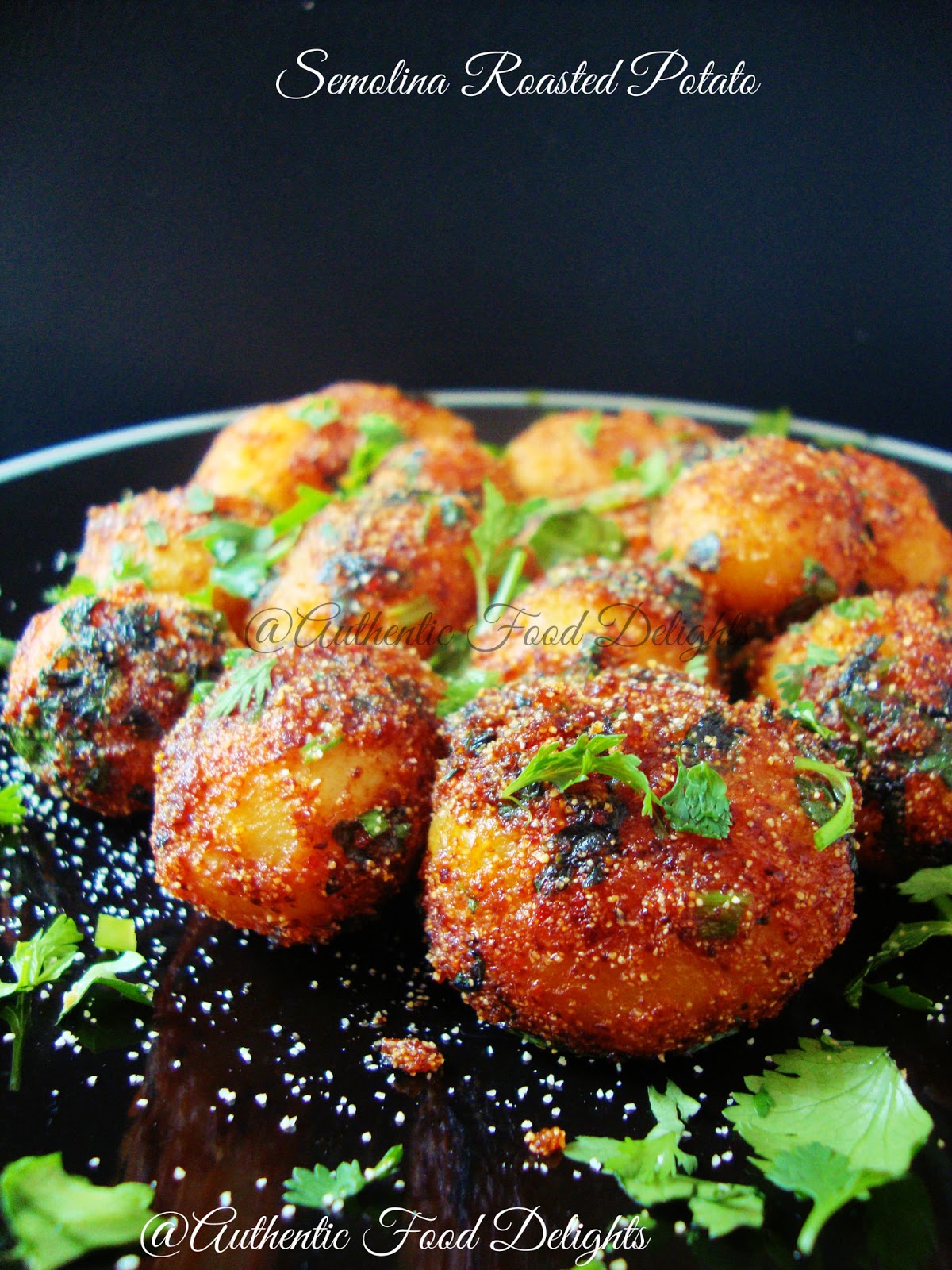 Authentic Food Delights: Semolina Roast Potato