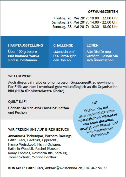 quilts und mehr: Flyer