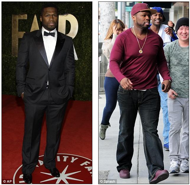 Famous and Celebrities: More like 25 Cent: 50 Cent looks half the man ...