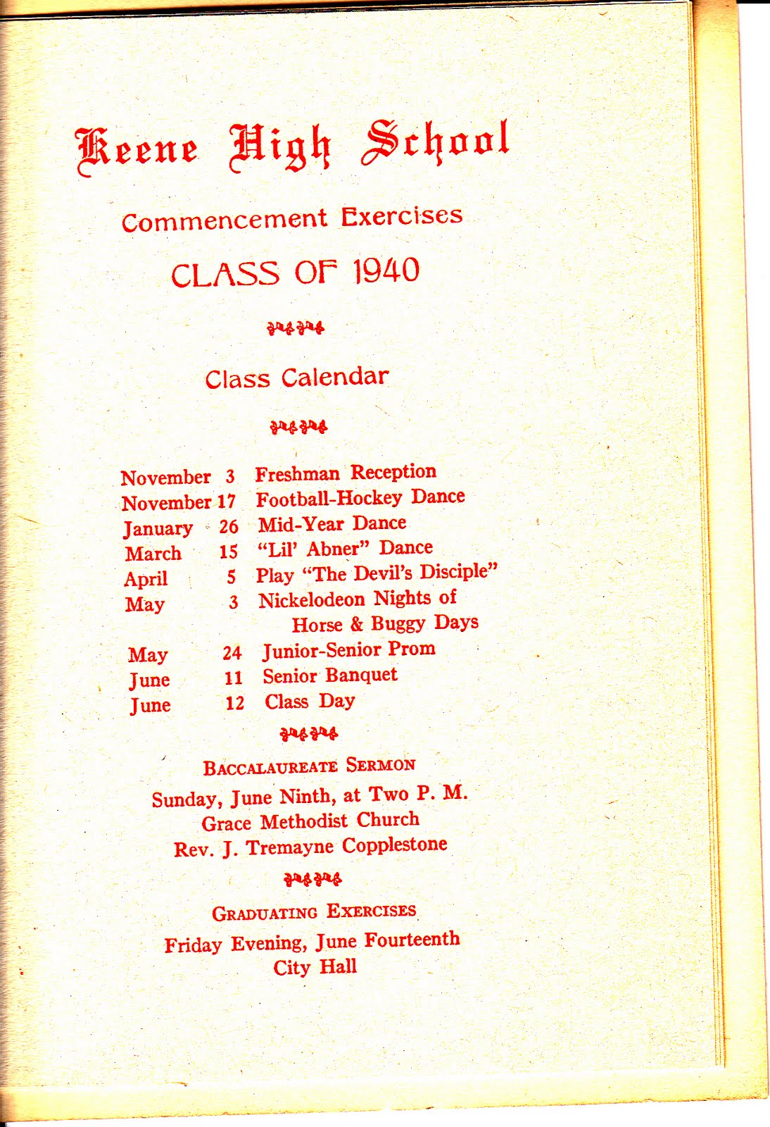 Madeline's Memories: Keene High School