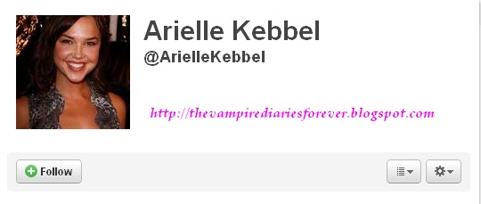 The Vampire Diaries Forever: Arielle Kebbel pe Twitter