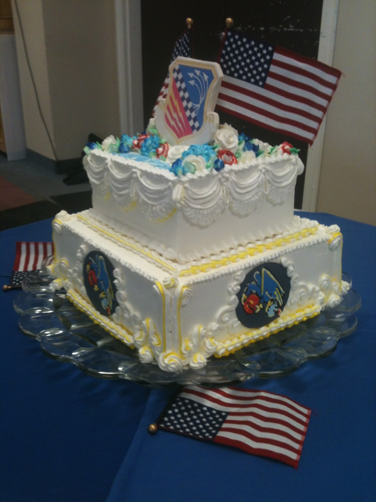 Frosted Art: Birthday Cake for an American Veteran