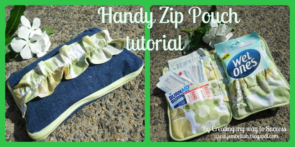 Creating my way to Success: Handy zip-pouch tutorial
