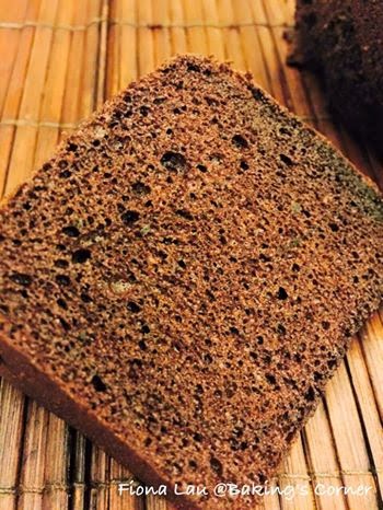 Japanese Dark Pearl Chocolate Chiffon Cake - by Fiona Lau | Baking's ...