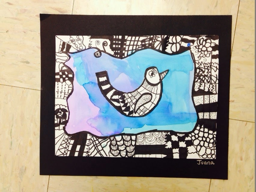 WHAT'S HAPPENING IN THE ART ROOM??: 3rd Grade Zentangles