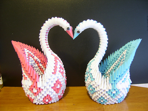 Cisne en origami 3D paso a paso - Imagui