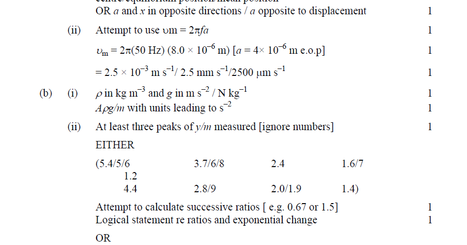 A Level Homework and Answers: weighted test tube