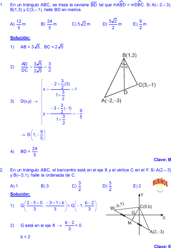 GEOMETRIA ANALITICA PROBLEMAS RESUELTOS DE TRIGONOMETRIA PDF