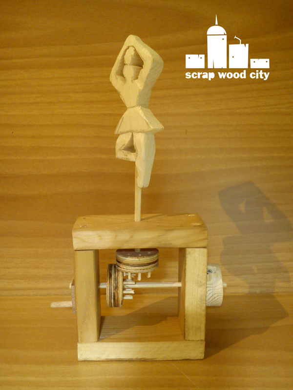 scrap wood city: My wooden ballerina toy