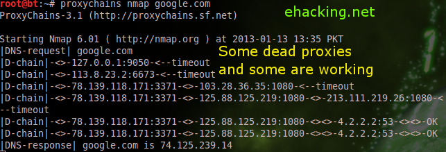 ProxyChains + Tor Backtrack 5 R3 Tutorial - The World of IT & Cyber Security: ehacking.net