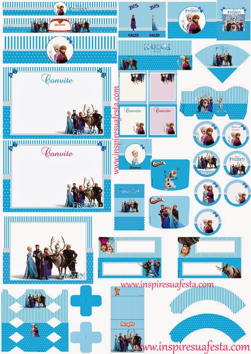 Cute Frozen Party Free Printable Kit. - Oh My Fiesta! in english