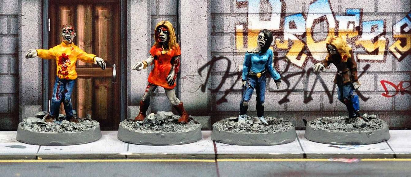 Vampifan's World of the Undead: Studio Miniatures Zombies 10 - Mob 8