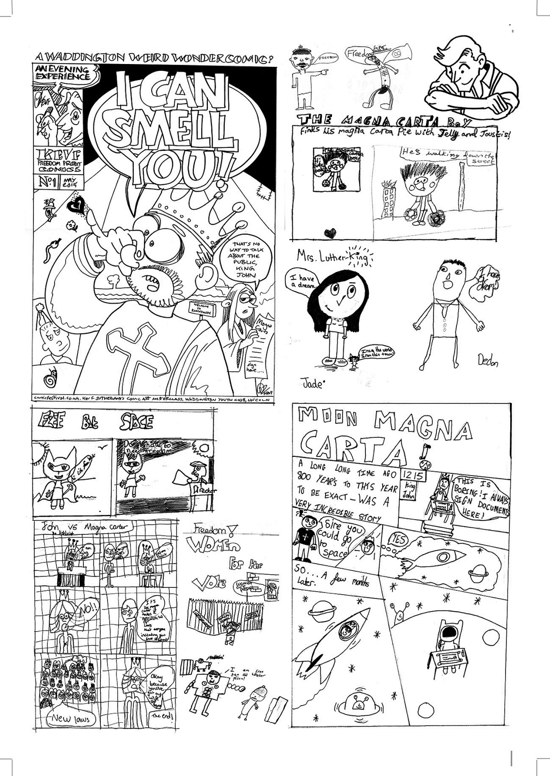 Kev F comic art: Magna Carta - work in progress