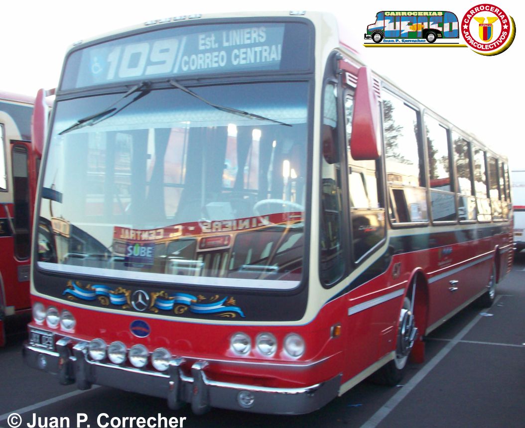 Recorrido de la linea 109 de Buenos Aires