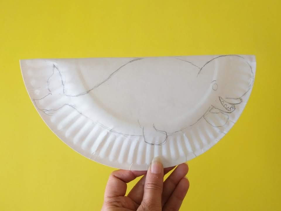 Rocking Beluga Whale Paper Plate Craft for Kids - The Joy of Sharing