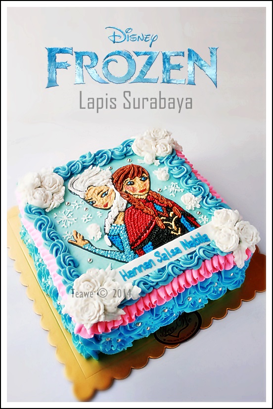 Welcome to Teawe's blog: Frozen Cake Elsa and Anna