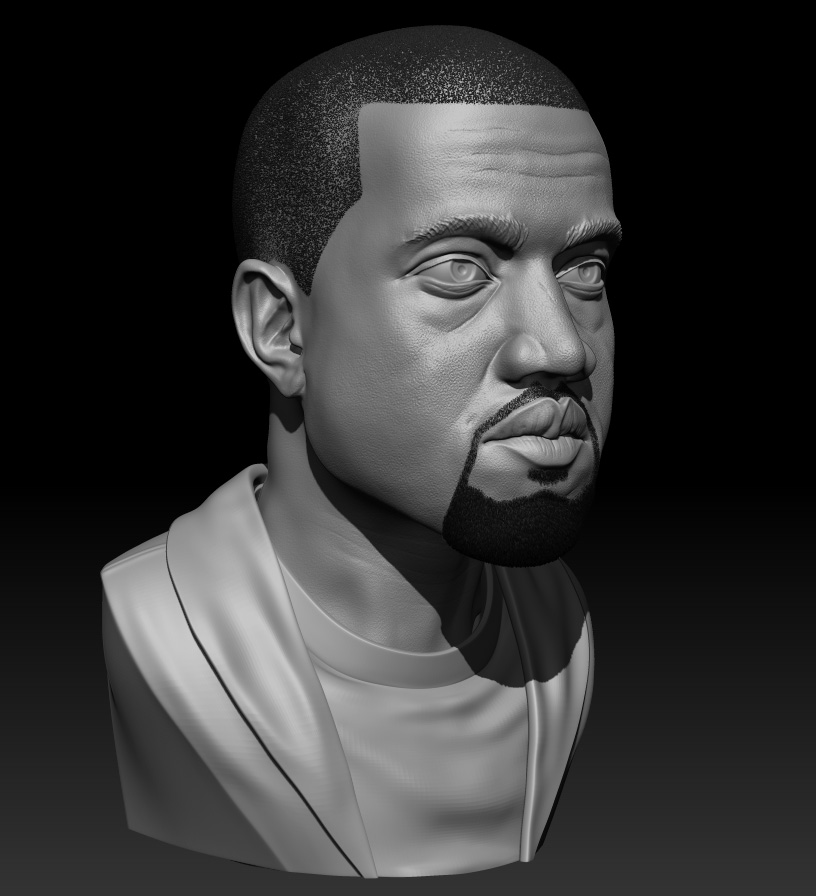 CG Artist: Kanye West Sculpt