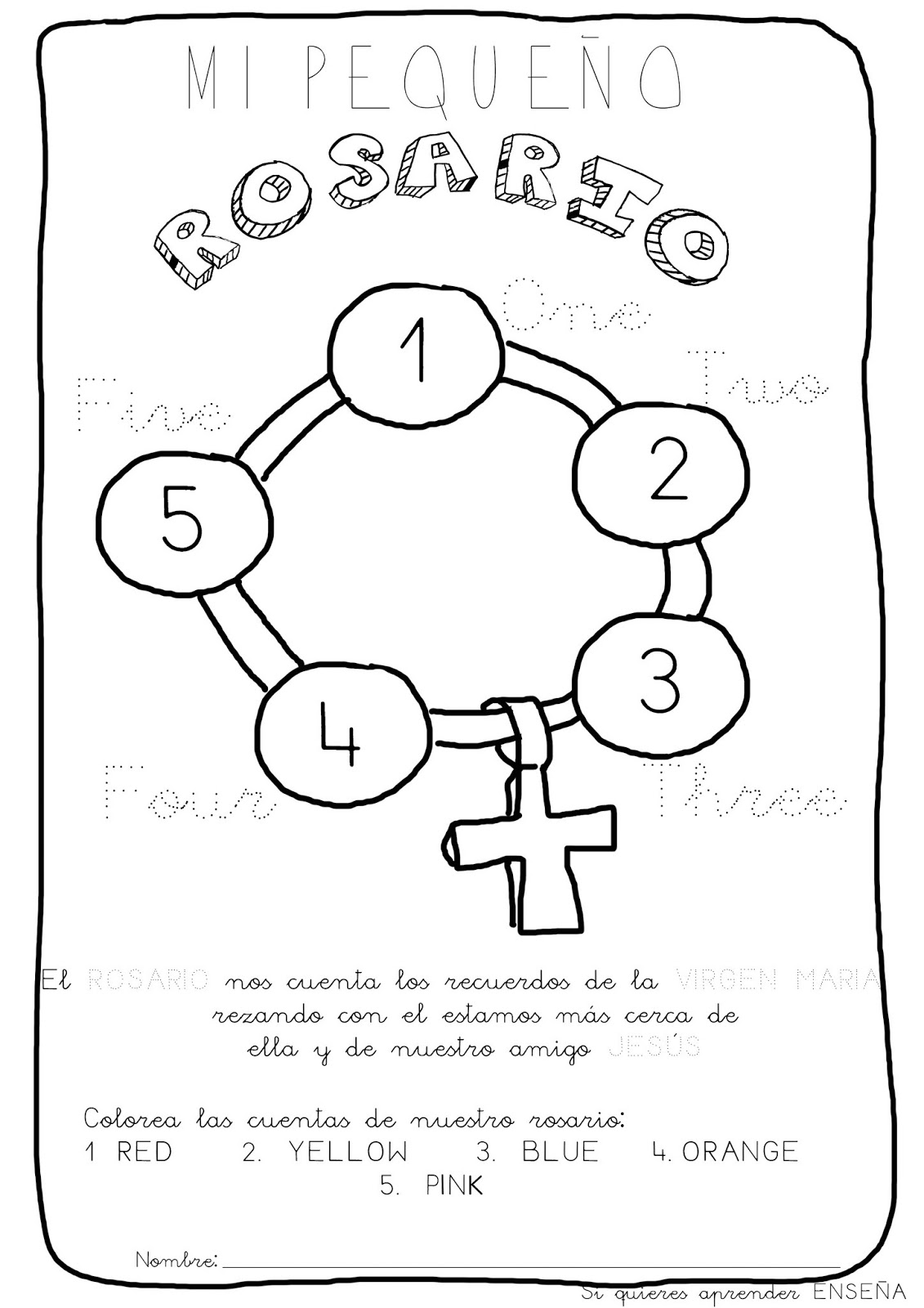 Explicacion del rosario para niños - Imagui