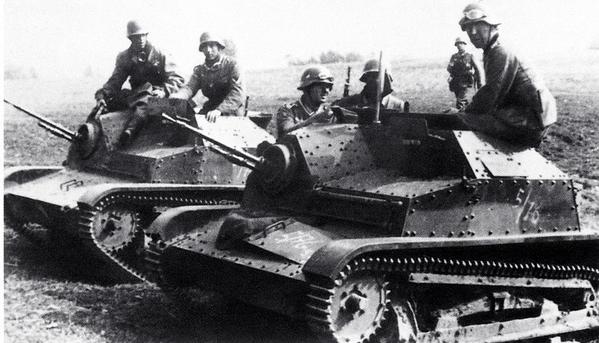 World War II History: German soldiers with captured Polish TKS tankette ...