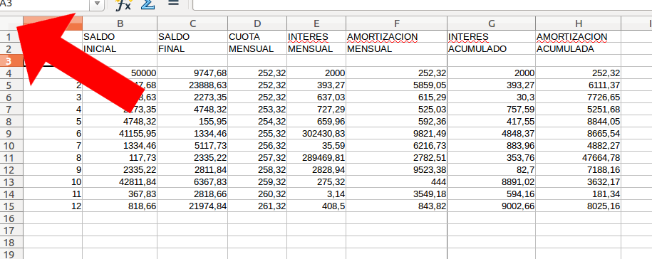 LibreOffice Calc - Trabajo con filas y columnas | Aplicaciones de Libre Uso