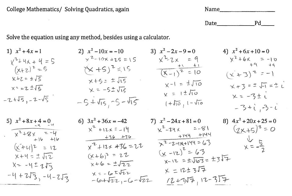 Mr. Suominen's Math Homepage: College Mathematics 1/16/13